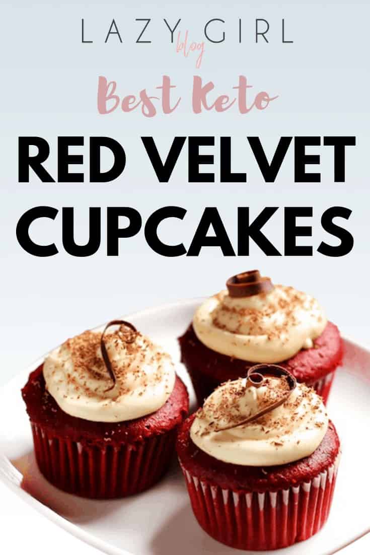 Best Keto Red Velvet Cupcakes | Lazy Girl Blog