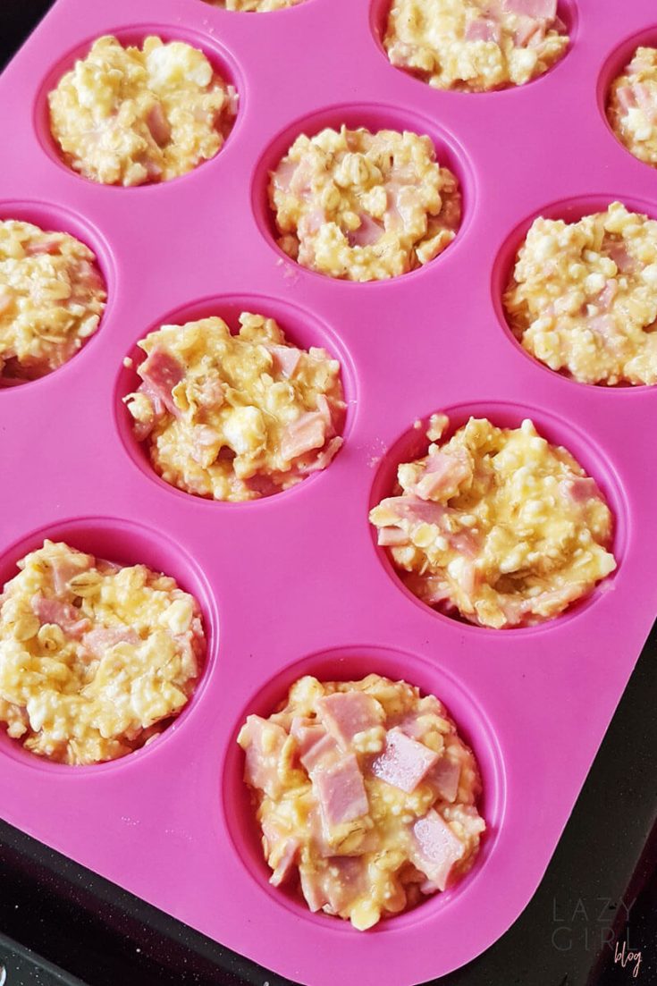 Healthy Breakfast Oatmeal Egg Muffins | Lazy Girl Blog